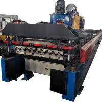 China Gearbox V115 Sheet Roll Forming Machine Metal Roofing Or Wall Cladding for sale