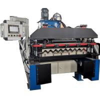 China Gearbox V115 Sheet Roll Forming Machine Metal Roofing Or Wall Cladding for sale