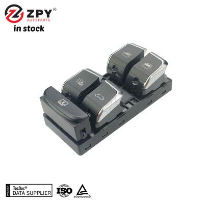China ZPY Rear Right Chrome Plated Master Power Window Switch for Audi A6 4G0 959 851C for sale