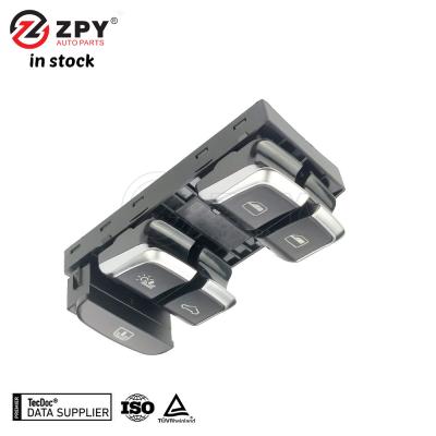China ZPY Rear Right Chrome Plated Master Power Window Switch for Audi A6 4G0 959 851C for sale