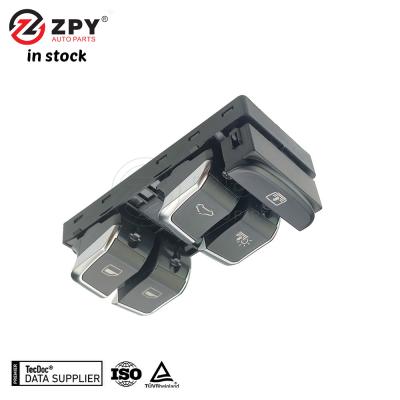 China ZPY Rear Right Chrome Plated Master Power Window Switch for Audi A6 4G0 959 851C for sale