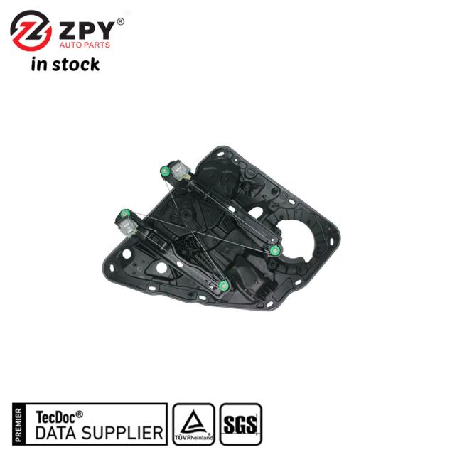 ZPY Window Regulator Frame with Door Panel - Rear Right View