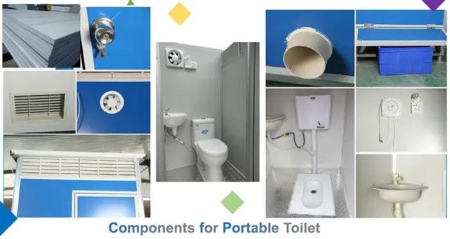 Portable 20 Feet Container Prefab House Toilet