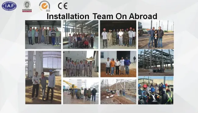 40 Feet Container Loading Portable Steel Structure Building Frame Fabrications