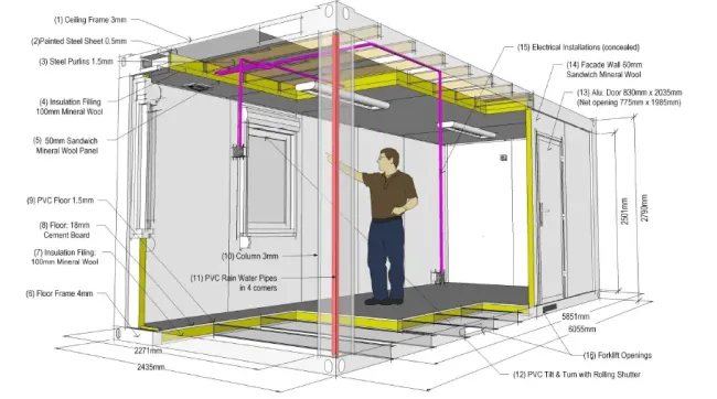 Prefab Prefabricated Combined Portable Low Cost Steel Structure Modular Apartment Container