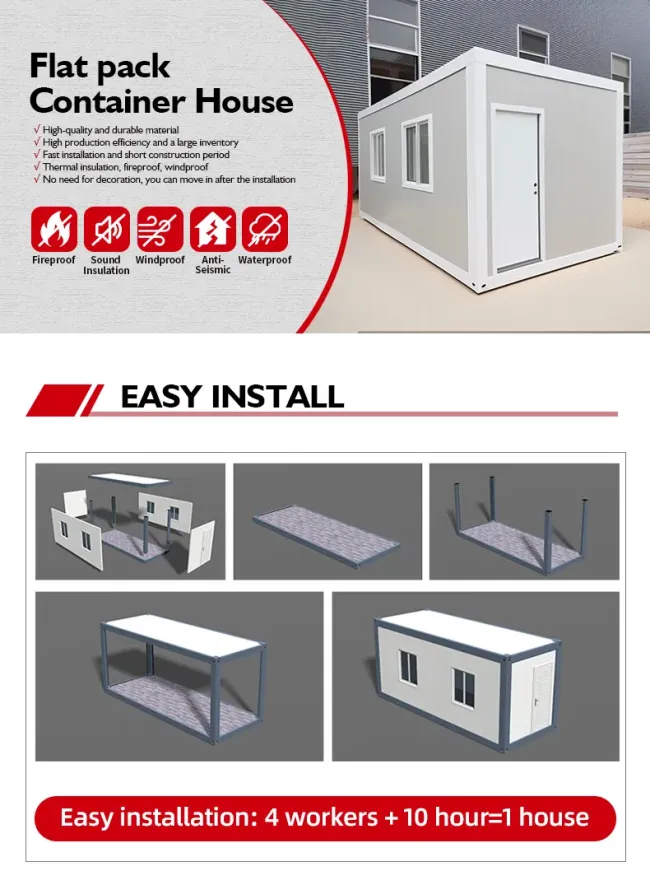 Industry China Wholesale Container House Luxury Fabricated Living Container House