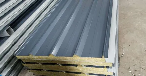 Prefabricated High Quality Color Coated Sandwich Panlegalvanized Steel Glass Wool Panel (KXD-GS01)