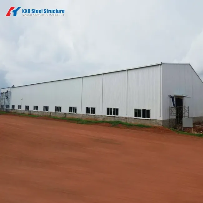 Prefabricated Steel Structure Industrial Construction Metal Workshop Frame Building with CE Certificate