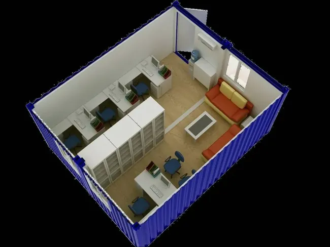 20FT Folding Container Insulated House with Door/Windows