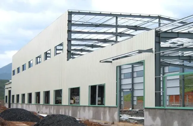 Prefabricated Light Frame Construction Fabrication Metal Steel Structure Commercial Logistics Warehouse (KXD-SSB36)