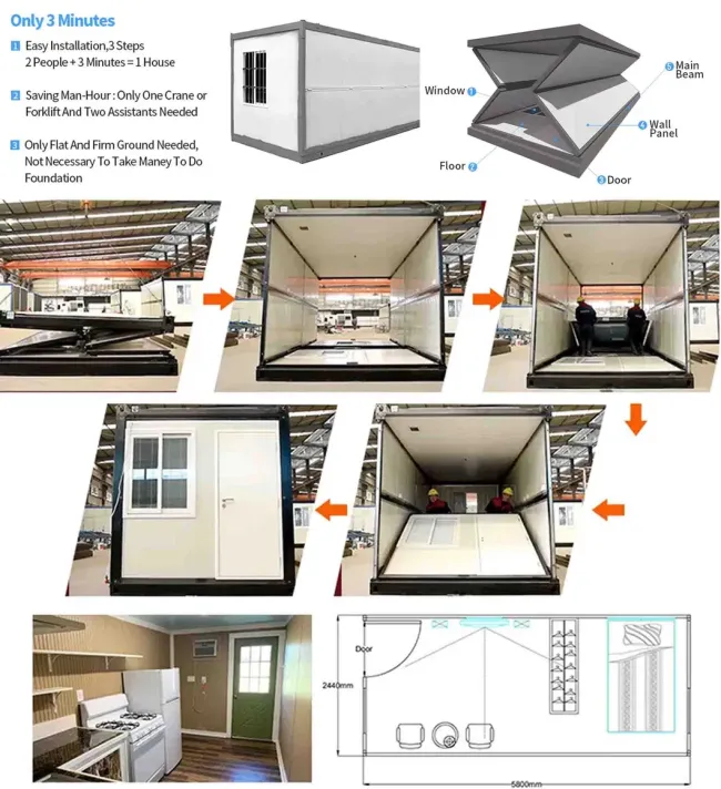 Experience Comfort and Style with Modern Design Folding Container Houses