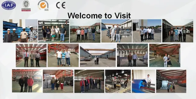 High Strength Clear Span Steel Frame Structure Warehouse Office Building