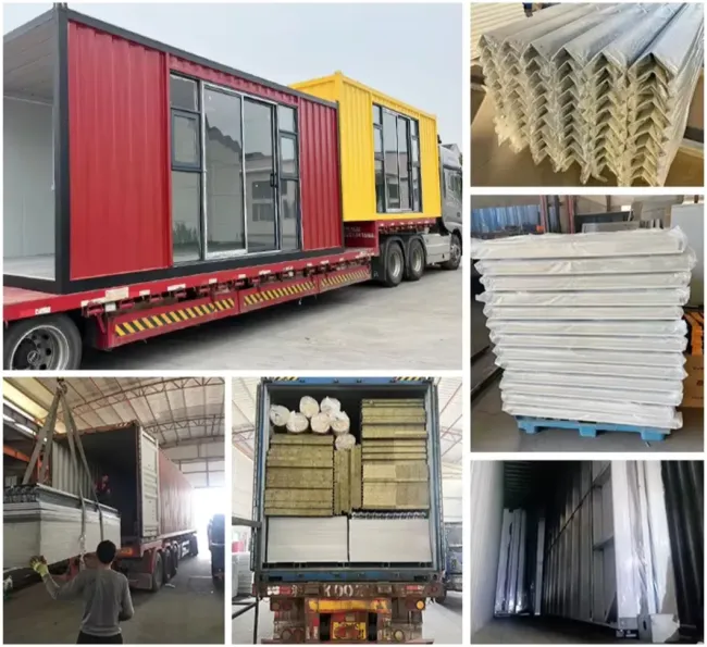 Luxury 40FT Steel Mobile Modular Mini Tiny Prefab Cafe Outdoor Mobile Container House for Sale