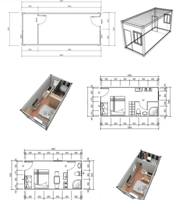 20FT Storage Prefabricated Luxury Flat Pack Cheap Container House