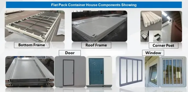 Low Cost Portable Prefabricated Steel Frame Container Guard Room Living House