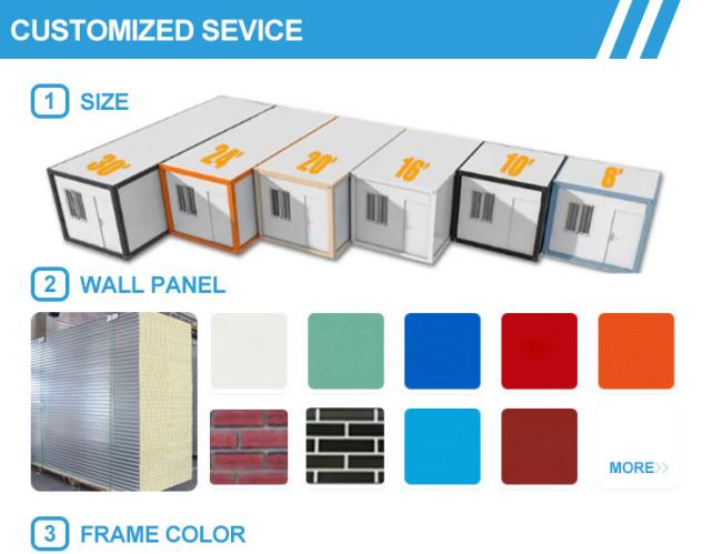 YONGZHU 20ft Detachable Room Prefab Tiny House Assembly Modular Box Container House for School Buildings