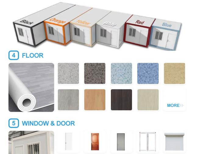 YONGZHU 20ft Detachable Room Prefab Tiny House Assembly Modular Box Container House for School Buildings