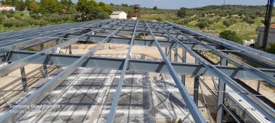 China Steel Structure Warehouse With Windproof And Storage Capabilities for sale