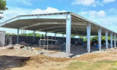 中国 プリファブリックポータル フレーム H セクション コラム 耐震鋼構造 販売のため