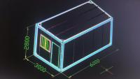 China 20FT Tiny Modular Dormitory Container Q235 Q355 Prefabricated Dormitory Unit for sale
