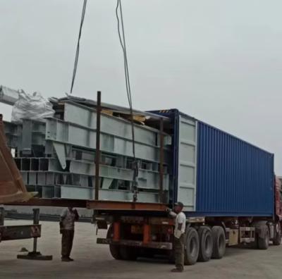 中国 コンテナ積載用カスタムスチール構造フレーム プレハブ建物 Q235 Q345 販売のため