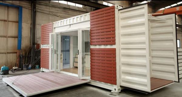 Quality 20 40 Feet Modular Pre Fabricated Houses Luxury Container Restaurant for sale