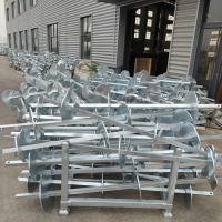 China Square Ground Screw Piles For Power Installations Solid Construction for sale