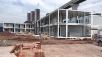 China Flat Pack Fast Assemble Construction Site Container Office Module House for sale