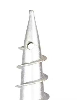 中国 一時的および恒久的な用途向けの頑丈な亜鉛メッキヘリカルグラウンドパイル 販売のため