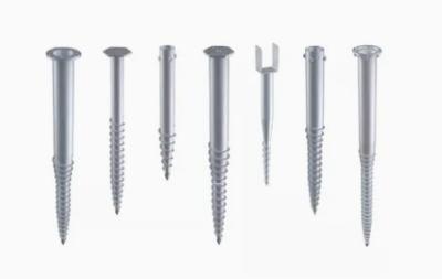 China Preço de fábrica de alta qualidade em forma de U Galvanizado Aço Ground Screw Pile à venda