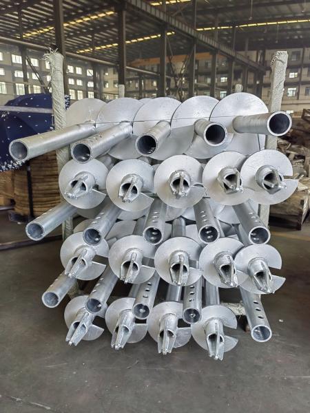 Quality Hot Dip Galvanizing Steel Helical Screw Piles For Durable Foundations for sale