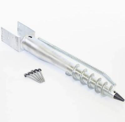 China Galvanized Helical Ground Screw Pile Pole Anchor In Foundation Solar Enery System for sale