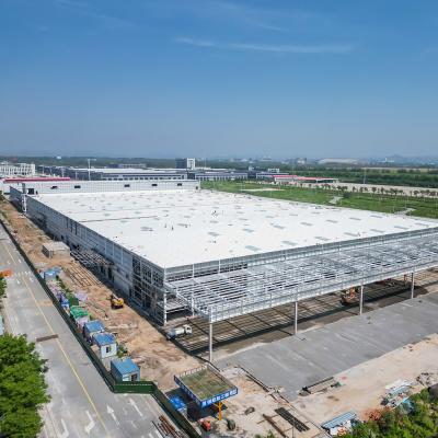 China New Design Low Cost Quick Build Steel Structural Prefabricated Construction Workshop Building for sale