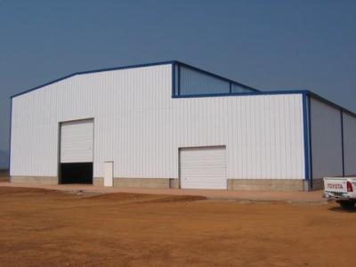 China Turnkey Steel Structure Workshop & Warehouse Construction / I-Beam Steel Building Fabrication Service for sale
