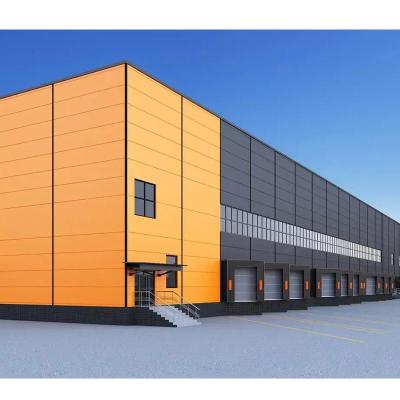 China Low Cost Prefab Steel Warehouse with Insulated Panels and Easy Assembly for Industrial Use for sale