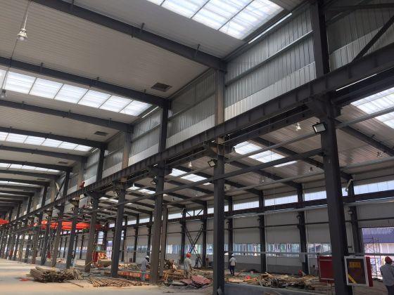 Quality Large Span Light Steel Frame Industrial Workshop for Machinery Processing for sale