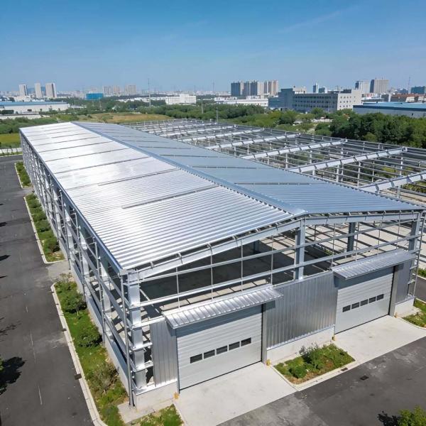 Quality Large Span Galvanized Steel Frame Warehouse For Factory Storage for sale