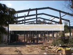 Prefabricated Portal Framed H Section Column Steel Structure Earthquake Resistance