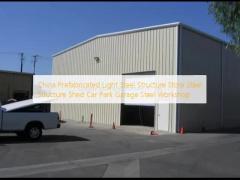 Entrepôt préfabriqué en acier léger, abri de voiture, garage, atelier en acier