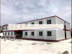 Luxury 2 Floors Steel Frame Buildings Fire Resistance Prefabricated Living House