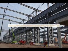 Industrial Steel Structure Warehouse (Prefab, Anti-Corrosion, Low Cost)