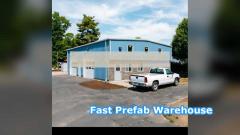 Light Steel Prefab Warehouse Hangar Fast Build