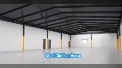 Prefab Steel Chicken House Poultry Farm Building