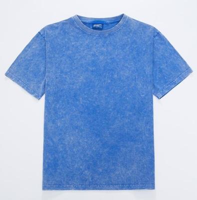 Cina Maglietta d'annata bassa di estate del cotone 5% Lycra del lavaggio 95% di S di Men del produttore di abbigliamento dell'OEM Moq ' in vendita