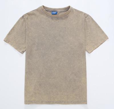 Cina Maglietta d'annata bassa di estate del cotone 5% Lycra del lavaggio 95% di S di Men del produttore di abbigliamento dell'OEM Moq ' in vendita