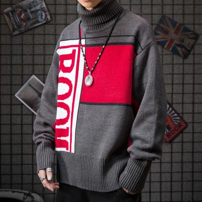 Cina 55% Seta 45% Cashmere Dolcevita Uomo Caldo Maglioni Manica Lunga Tinta Unita in vendita