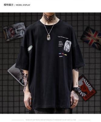 Cina Le magliette 100% della spalla di Streetwear del cotone del ODM 3XL adattano la stampa su ordinazione in vendita