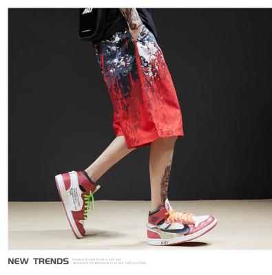 Cina Il Boardshorts rosso degli uomini graduali di stampa offset di Digital con le tasche in vendita