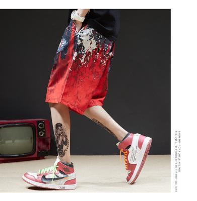 Cina Il Boardshorts rosso degli uomini graduali di stampa offset di Digital con le tasche in vendita