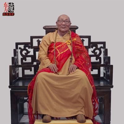 China Custom Personality Lifesize Silicone Wax Monk for Temple for sale